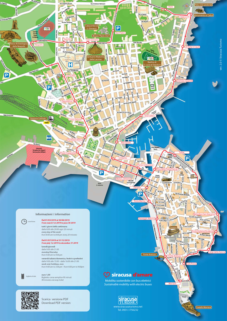 Siracusa d'Amare - Linee di bus elettrici per i turisti e i residenti ...
